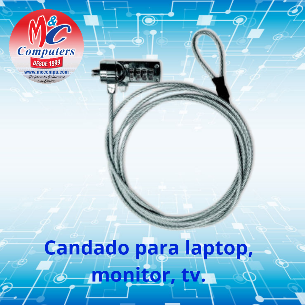 Candado De Seguridad KLIP Para Laptop Pc Monitor Etc – M&C COMPUTERS